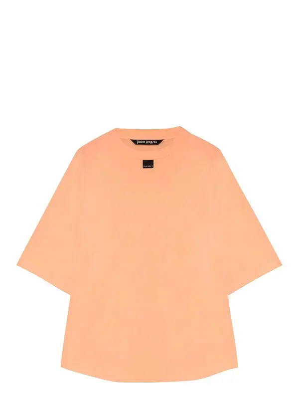 Palm Angels Blurred Logo Over Tee - Orange