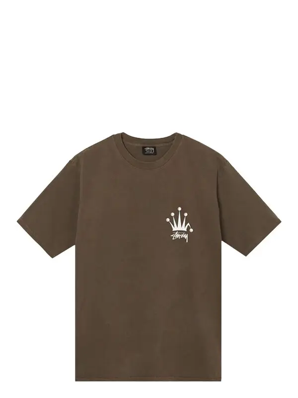StÜssy Regal Crown Pigment Dyed Tee 'coffee - Brown