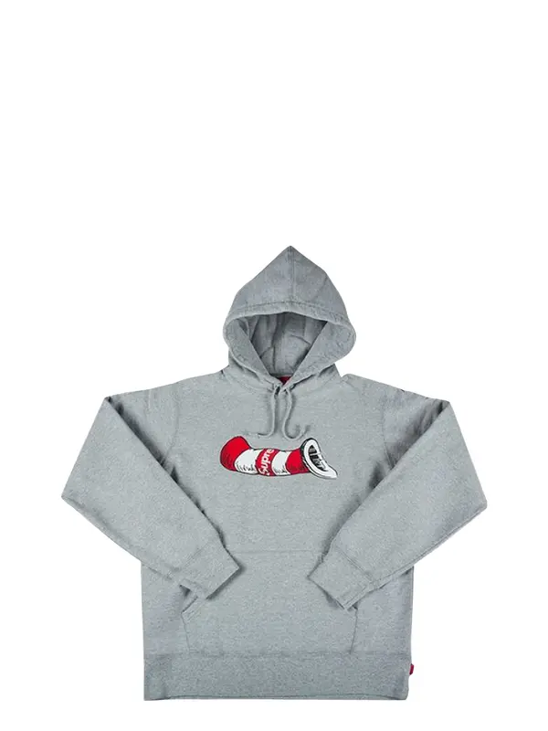 Supreme Cat In The Hat Hooded Sweatshirt - Grey