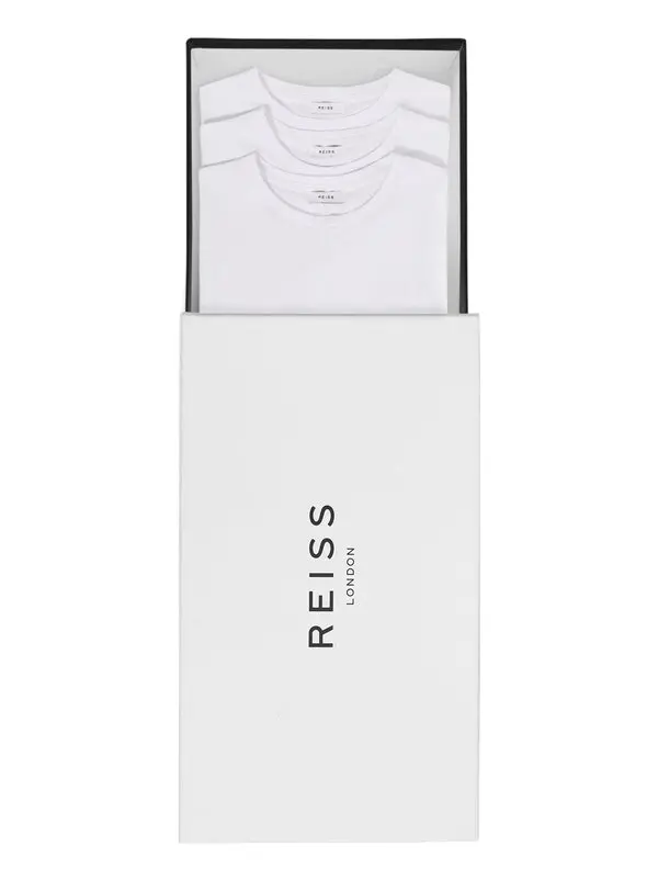 REISS 3 Bless Three Pack Of Crew Neck T-shirts - White