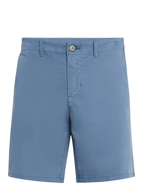 Paige Phillips Stretch Sateen Chino Shorts - Fjord Vlly