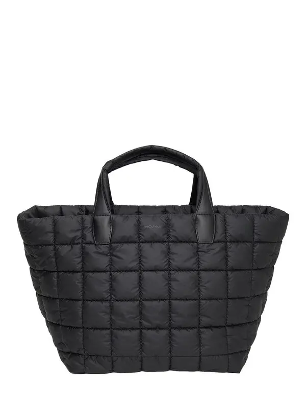 VEECOLLECTIVE Porter Weekender Quilted Tote Bag - Matt Black