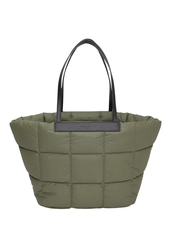 VEECOLLECTIVE Porter Max Quilted Tote Bag - Moss