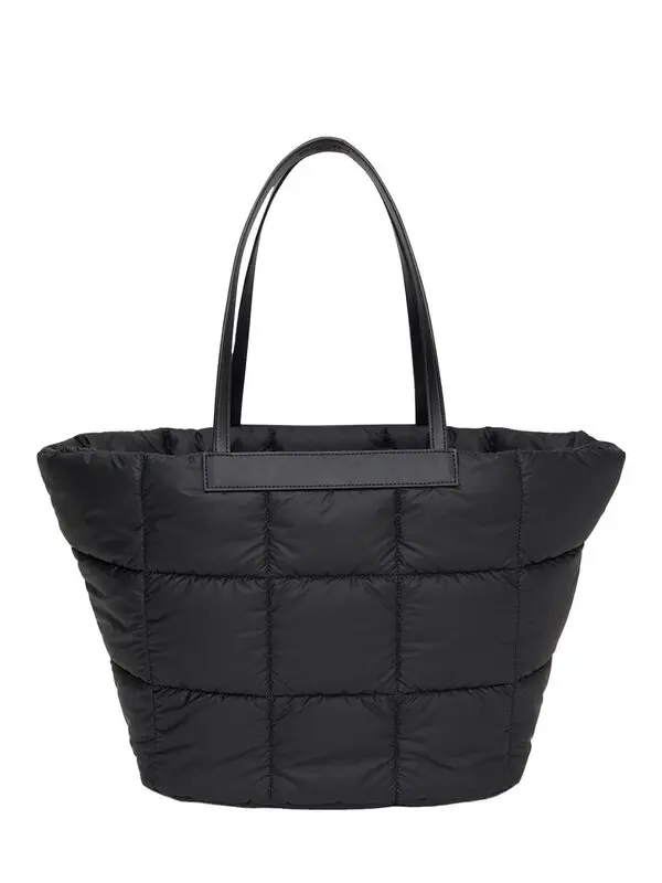 VEECOLLECTIVE Porter Max Quilted Tote Bag - Matt Black