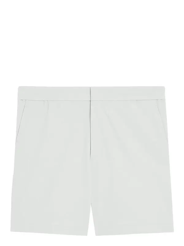 Theory Curtis Shorts In Precision Ponte - Fog