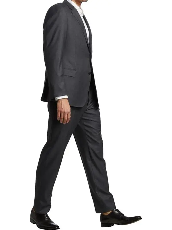 Giorgio Armani Mne & Apos;s Basic Wool Two-piece Suit - Solid Dark