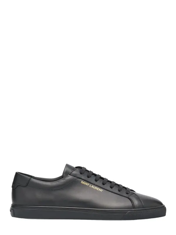 Saint Laurent Andy Leather Low-top Sneakers - Nero