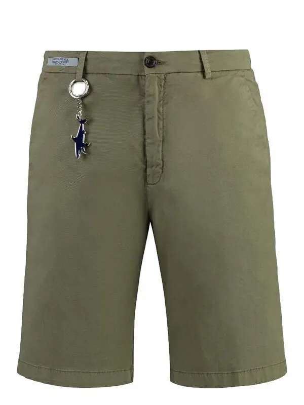 Paul & Shark Cotton Bermuda Shorts - Green