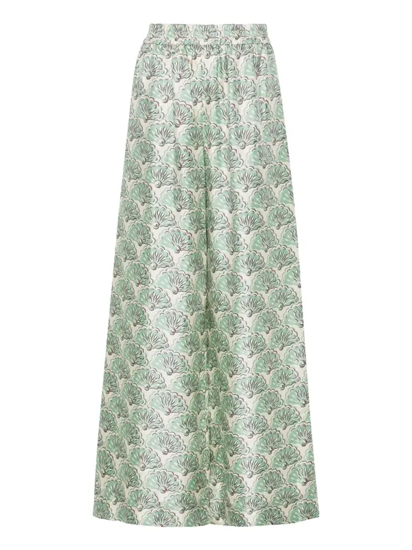 La DoubleJ High-waist Palazzo Pants - Green