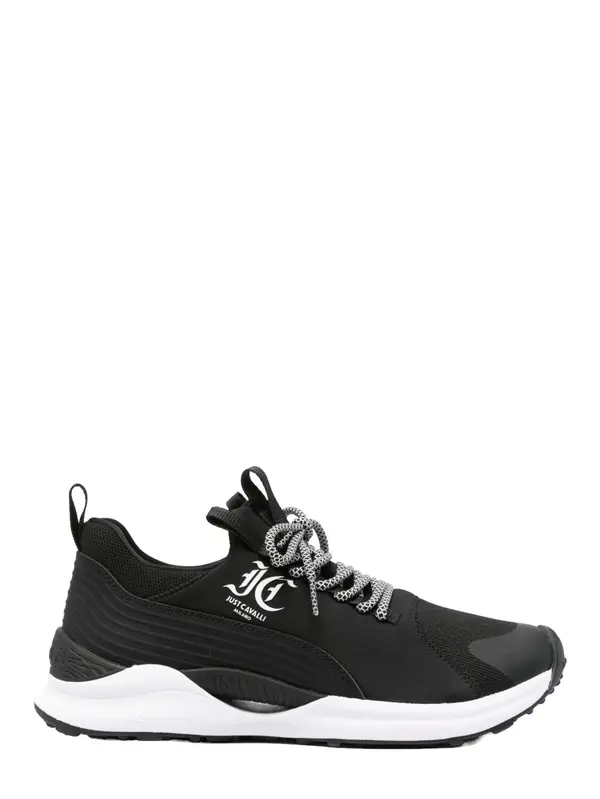 Just Cavalli Logo-print Running Sneakers - Black