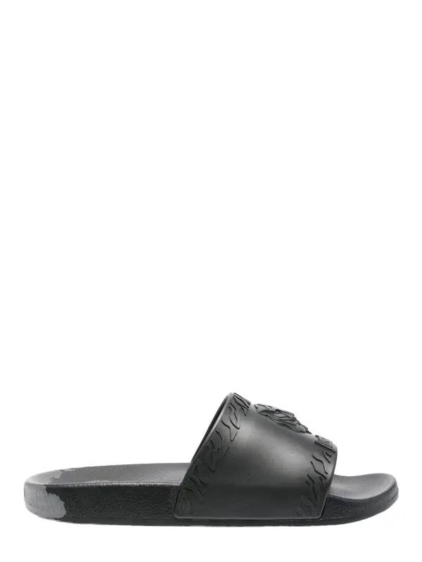Just Cavalli Logo-embossed Slides - Black