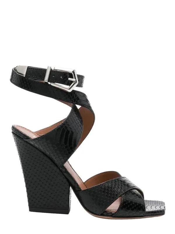 Paris Texas Arizona 100mm Leather Sandals - Black