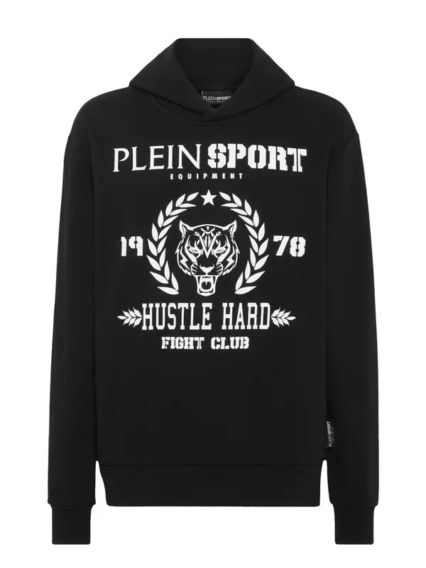 PLEIN SPORT Logo-print Hoodie - Black
