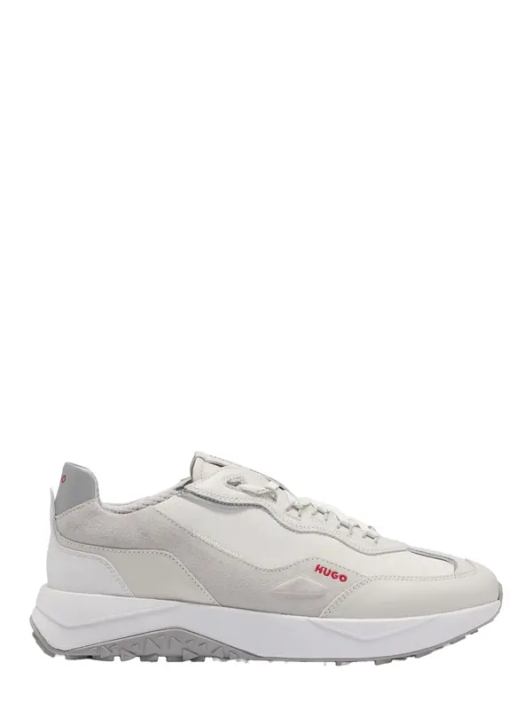 Hugo Panelled Lace-up Sneakers - Grey