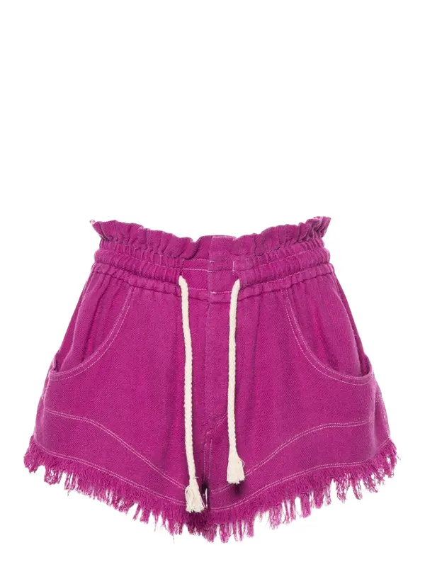 MARANT ETOILE Talapiz Silk Shorts - Purple