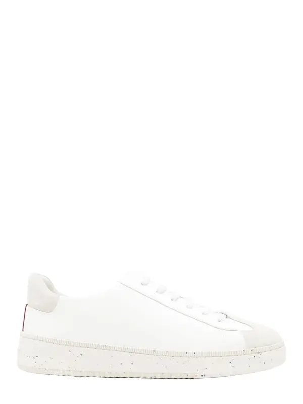 Bally Panelled Leather Sneakers - White