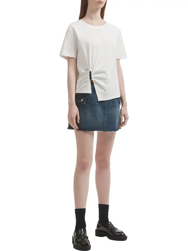 B+AB Denim Cargo Miniskirt - Blue