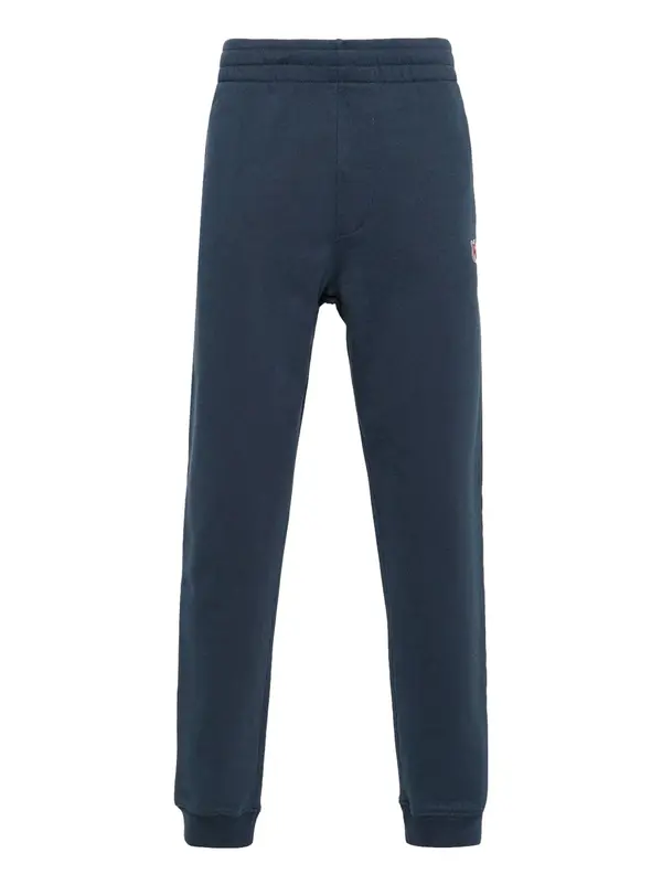 Maison Kitsuné Logo-patch Cotton Track Trousers - Blue