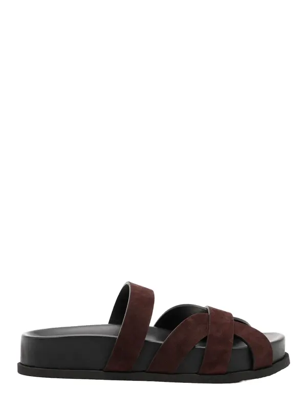 NEOUS Strappy Suede Sandals - Brown