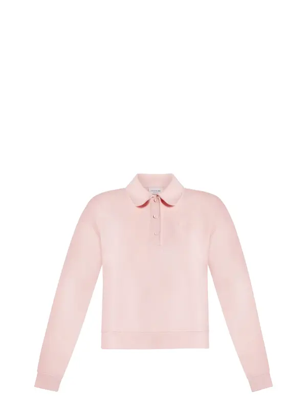 Lacoste Logo-embossed Cotton Sweatshirt - Pink