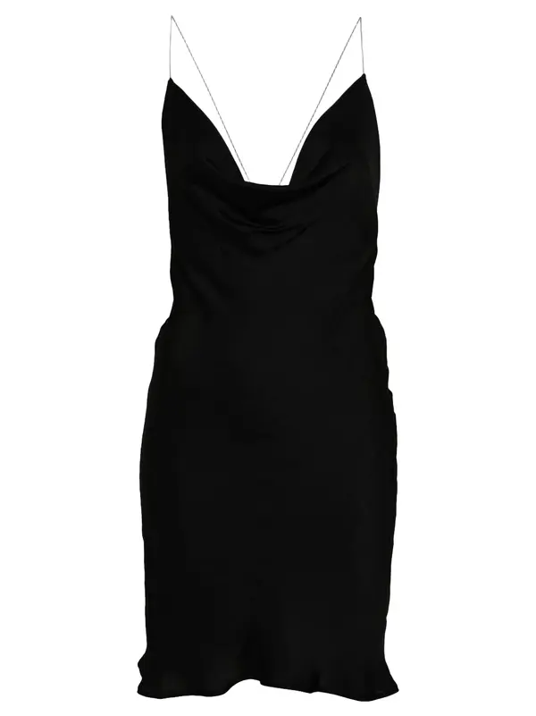 Y/project Cowl-neck Slip Dress - Black