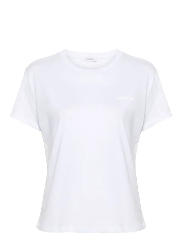 Patrizia Pepe Logo-appliqué T-shirt - White