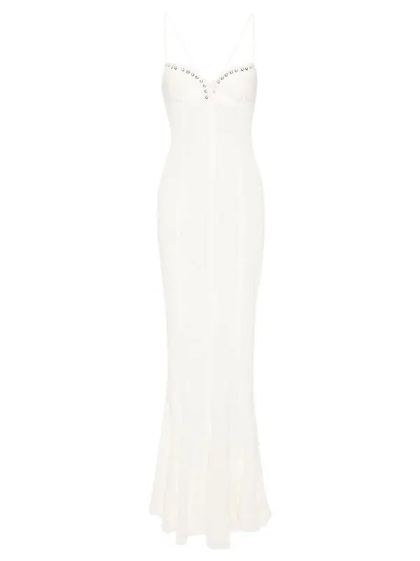 LUDOVIC DE SAINT SERNIN Mermaid Maxi Dress - White