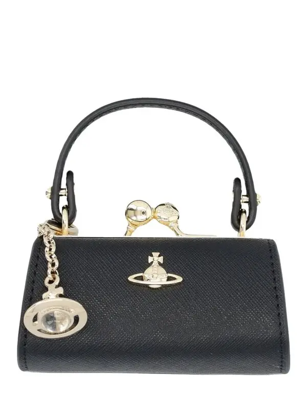 VIVIENNE WESTWOOD Doll Logo-plaque Mini Purse - Black