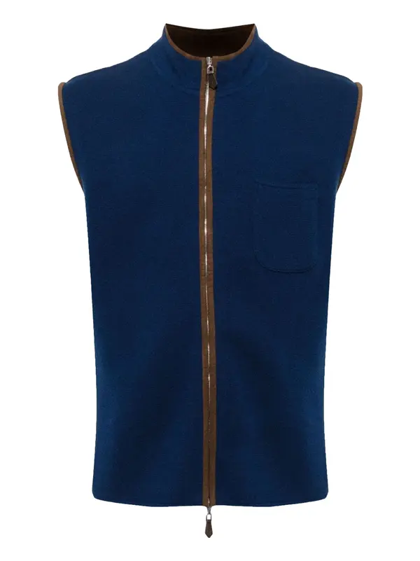 N.peal Kensington Ribbed-knit Cardigan - Blue