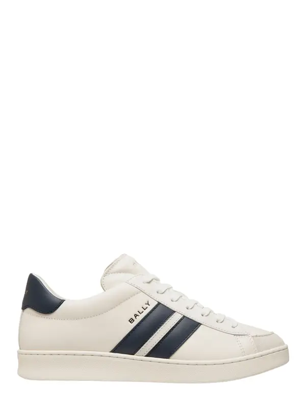 Bally Stripe-detail Leather Sneakers - White