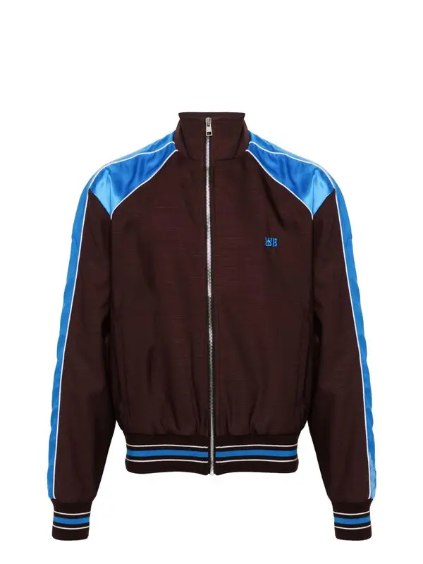 WALES BONNER Courage Zip-up Track Jacket - Brown
