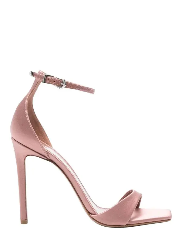 Paris Texas Stiletto 105mm Satin Sandals - Pink
