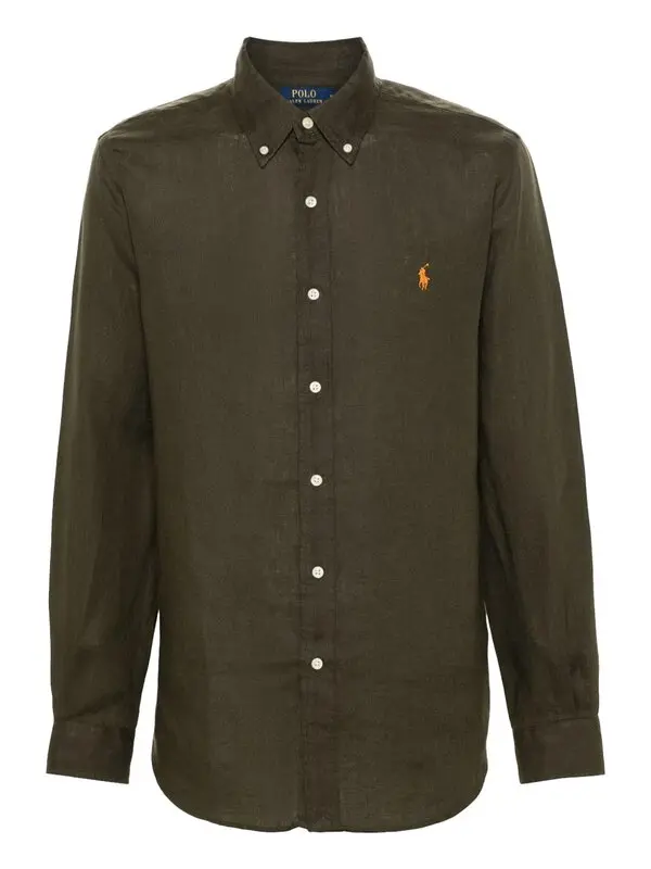 Polo Ralph Lauren Polo-pony Linen Shirt - Green