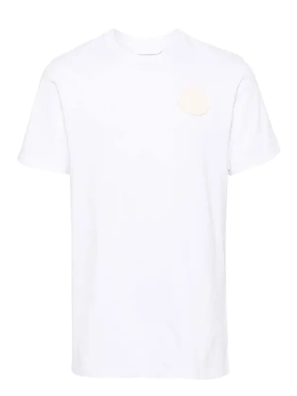 Moncler Logo-patch Cotton T-shirt - White