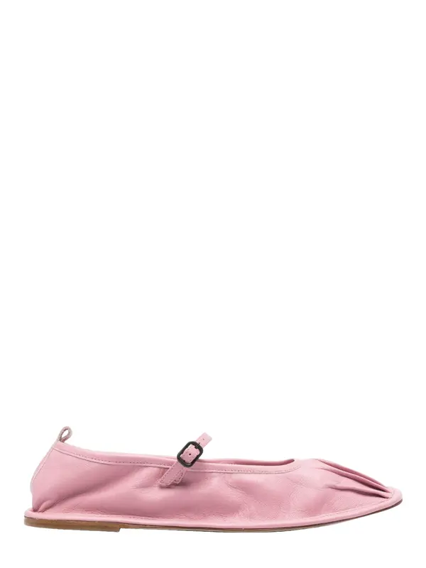 Hereu Dansa Leather Ballerina Flats - Pink
