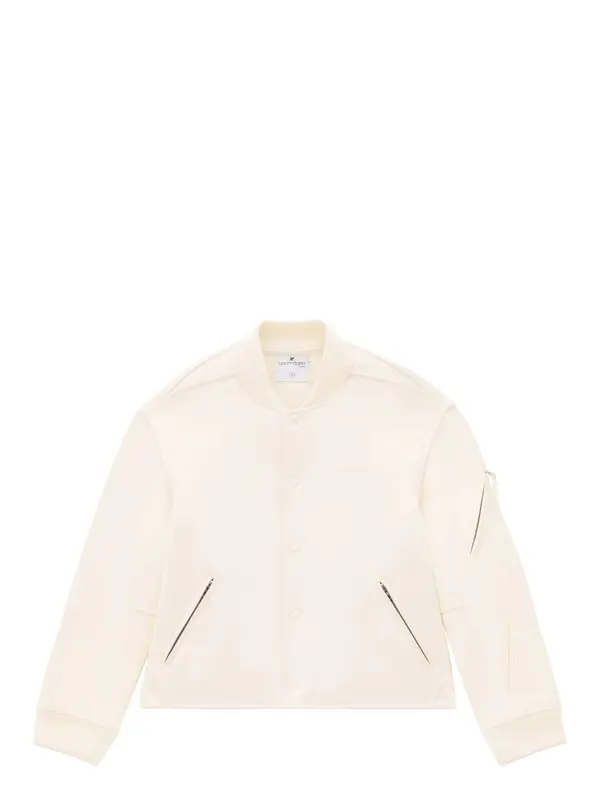 COURREGES Wool Bomber Jacket - Neutrals