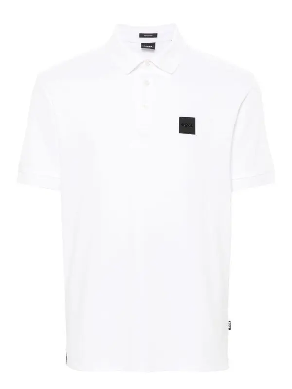 BOSS Appliqué-logo Polo Shirt - White