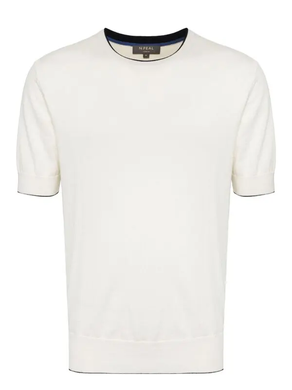 N.peal Newquay Fine-knit T-shirt - Neutrals
