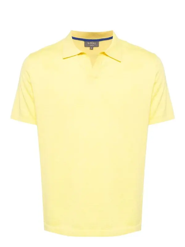 N.peal Fine-knit Polo Shirt - Yellow