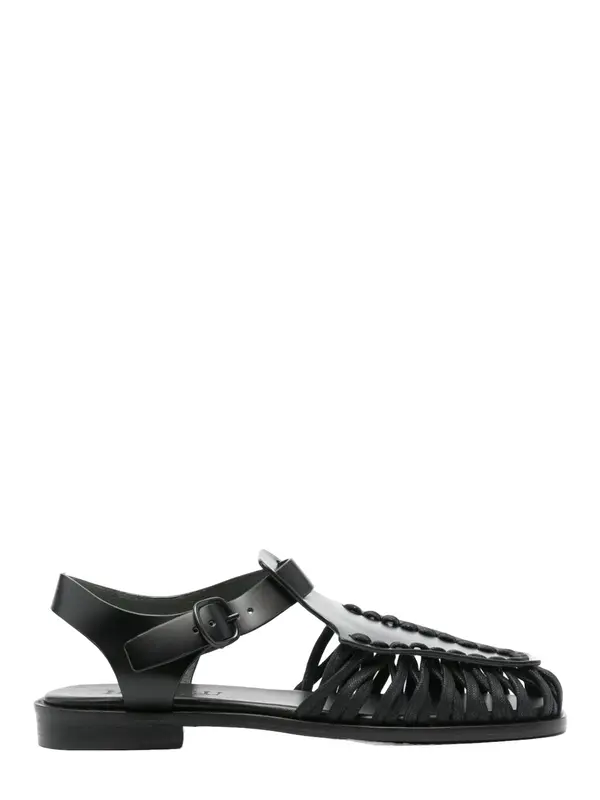 Hereu Alaro Leather Sandals - Black