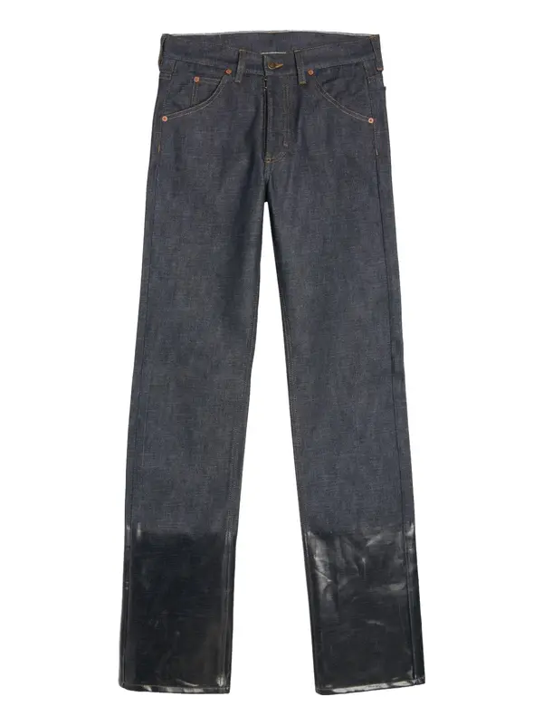 MAISON MARGIELA Selvedge Mid-rise Straight Jeans - Blue