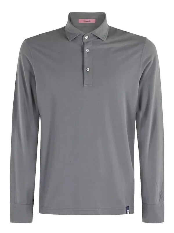 DRUMOHR Polo Shirt - Smoke Grey