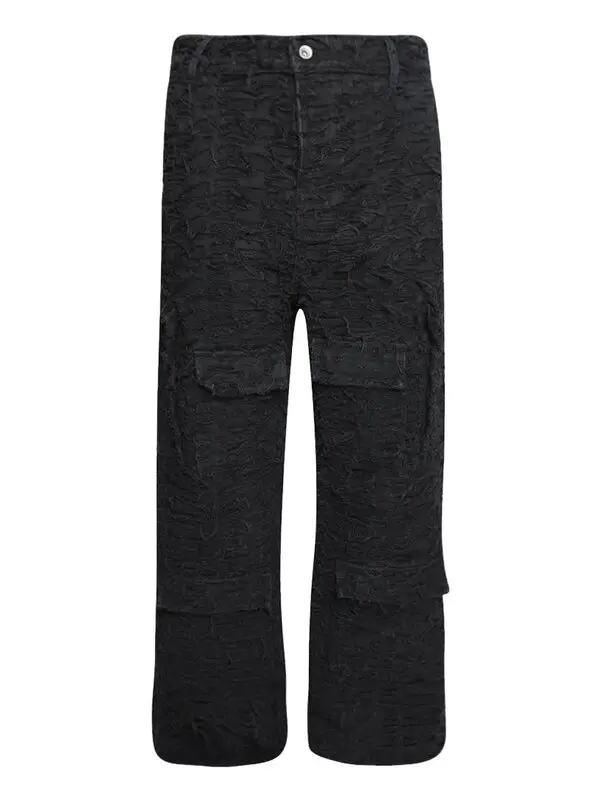 WHO DECIDES WAR BY EV BRAVADO Husk Wide-leg Jeans - Black