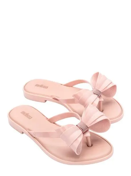 Melissa Slim V Flip Flop - Pink/glitter Pink