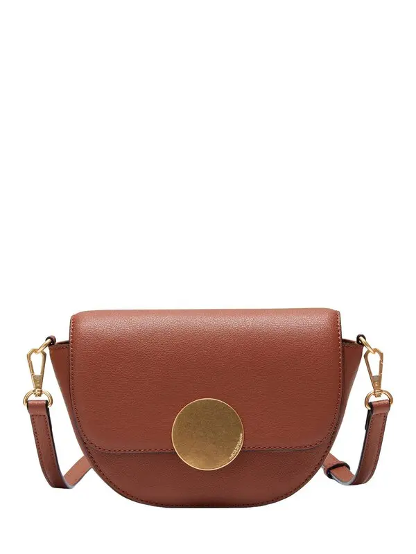 ORYANY Lottie Leather Saddle Crossbody Bag - Toffee Tan
