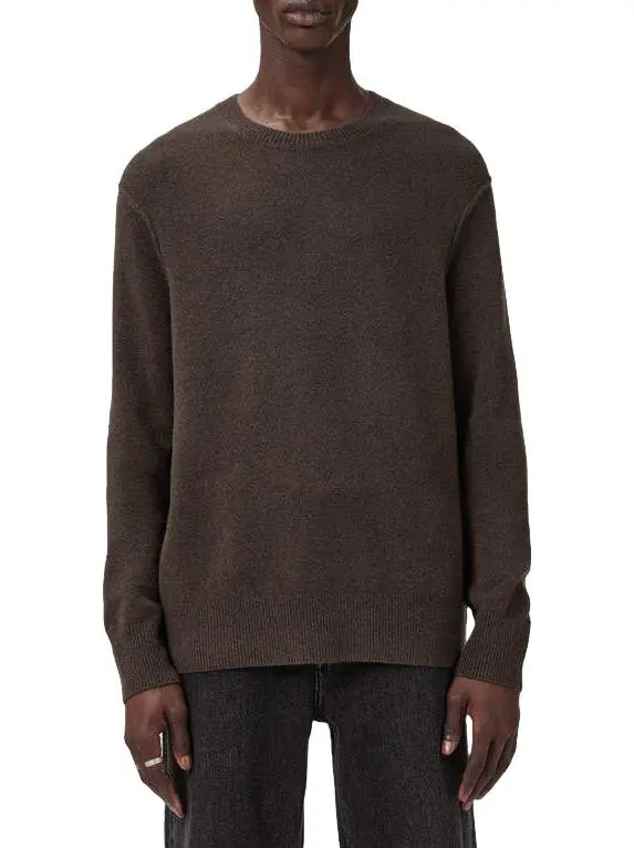 ALLSAINTS Statten Crewneck Sweater - Mole Brown