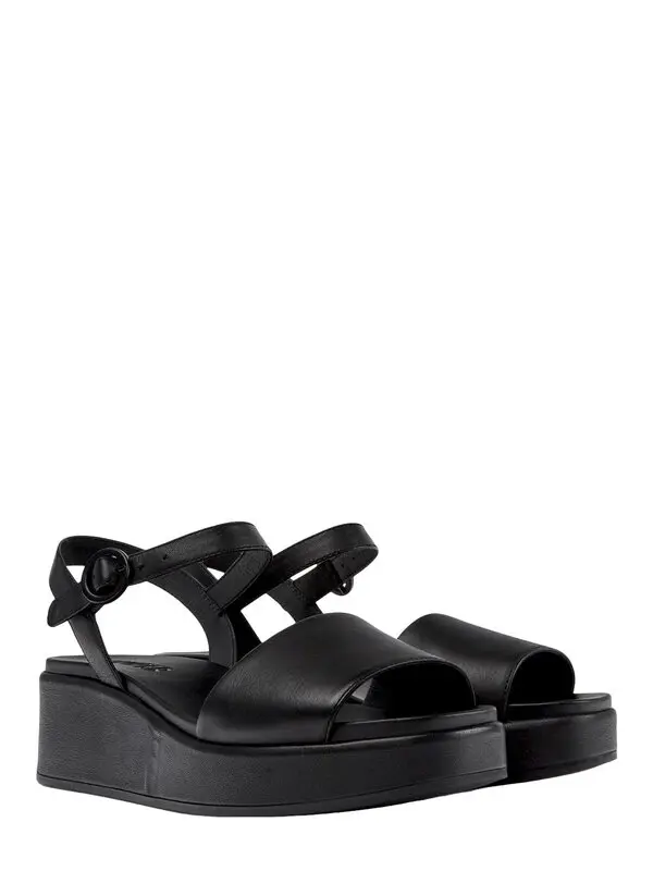 Camper Misia Platform Sandal - Black