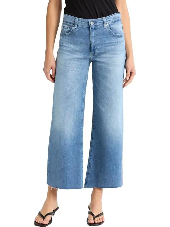 Ag Saige Raw Hem Ankle Wide Leg Jeans - 16 Years Postcard