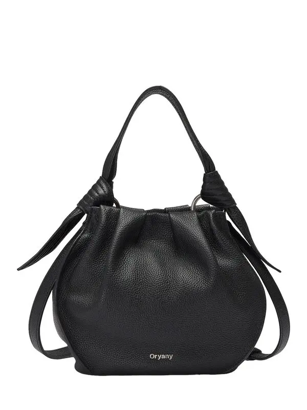 ORYANY Selena Leather Bucket Bag - Black