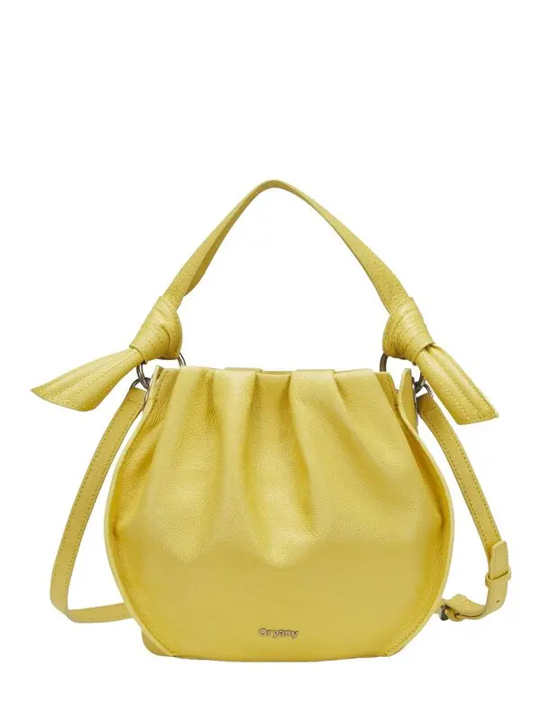 ORYANY Selena Leather Bucket Bag - Golden Yellow